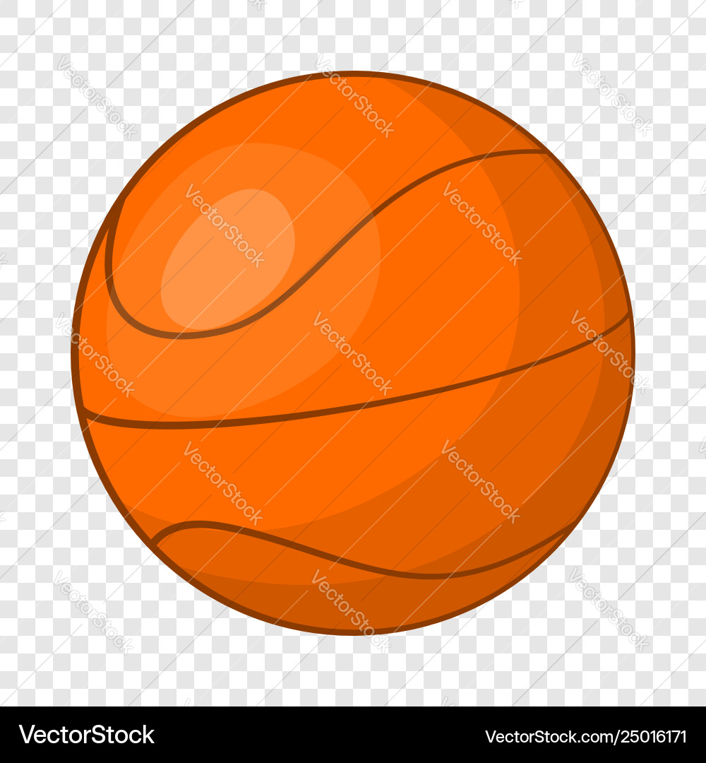 Basketball icon cartoon style Royalty Free Vector Image