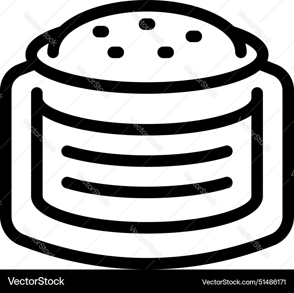 Icon of salt shaker Royalty Free Vector Image - VectorStock
