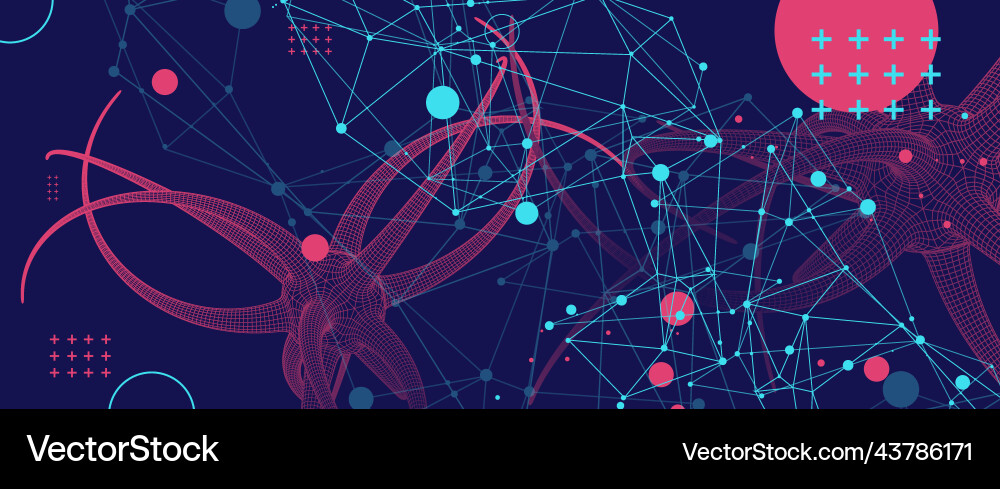 Microbiology science microscopic bacteria Vector Image