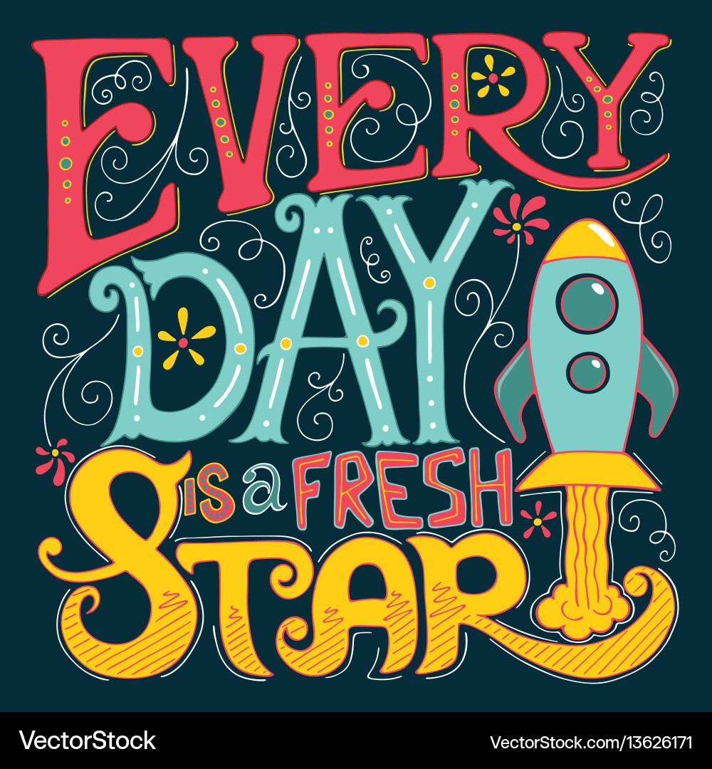 Motivation calligraphy inspirational quote Vector Image