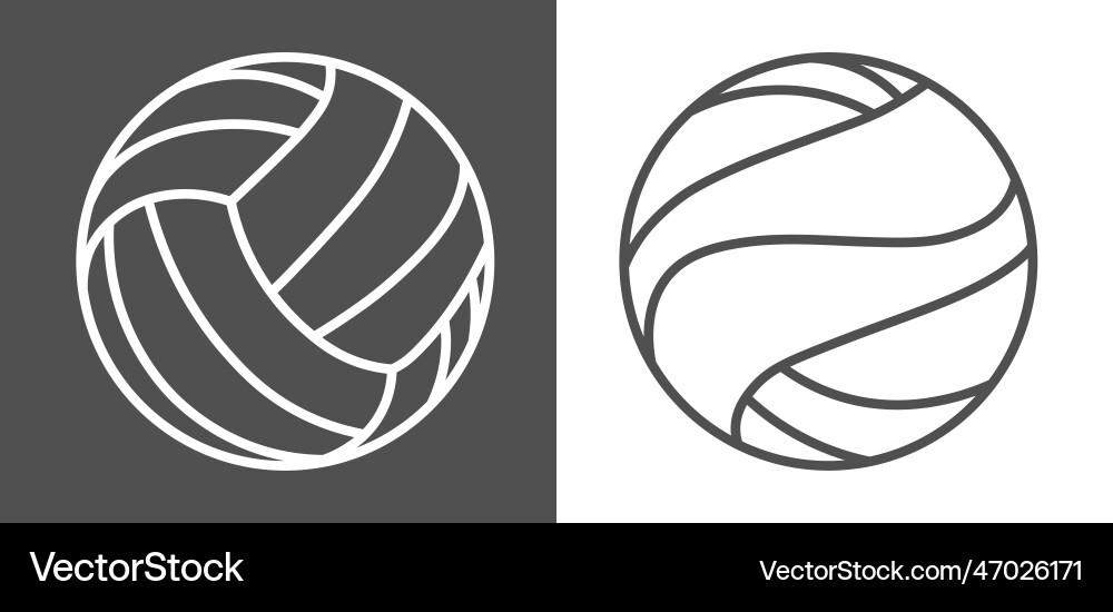 Volleyball Symbol Lizenzfreies Vektorbild - VectorStock
