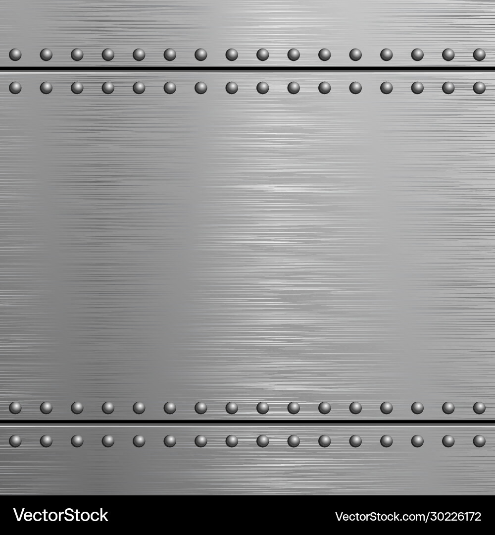Metallic Rivet Plate Texture Royalty Free Vector Image