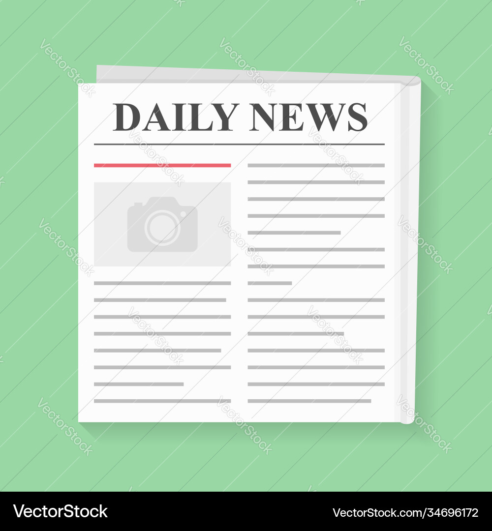 Newspaper Royalty Free Vector Image - VectorStock