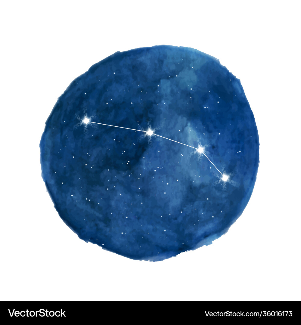 Aries constellation icon zodiac sign Royalty Free Vector