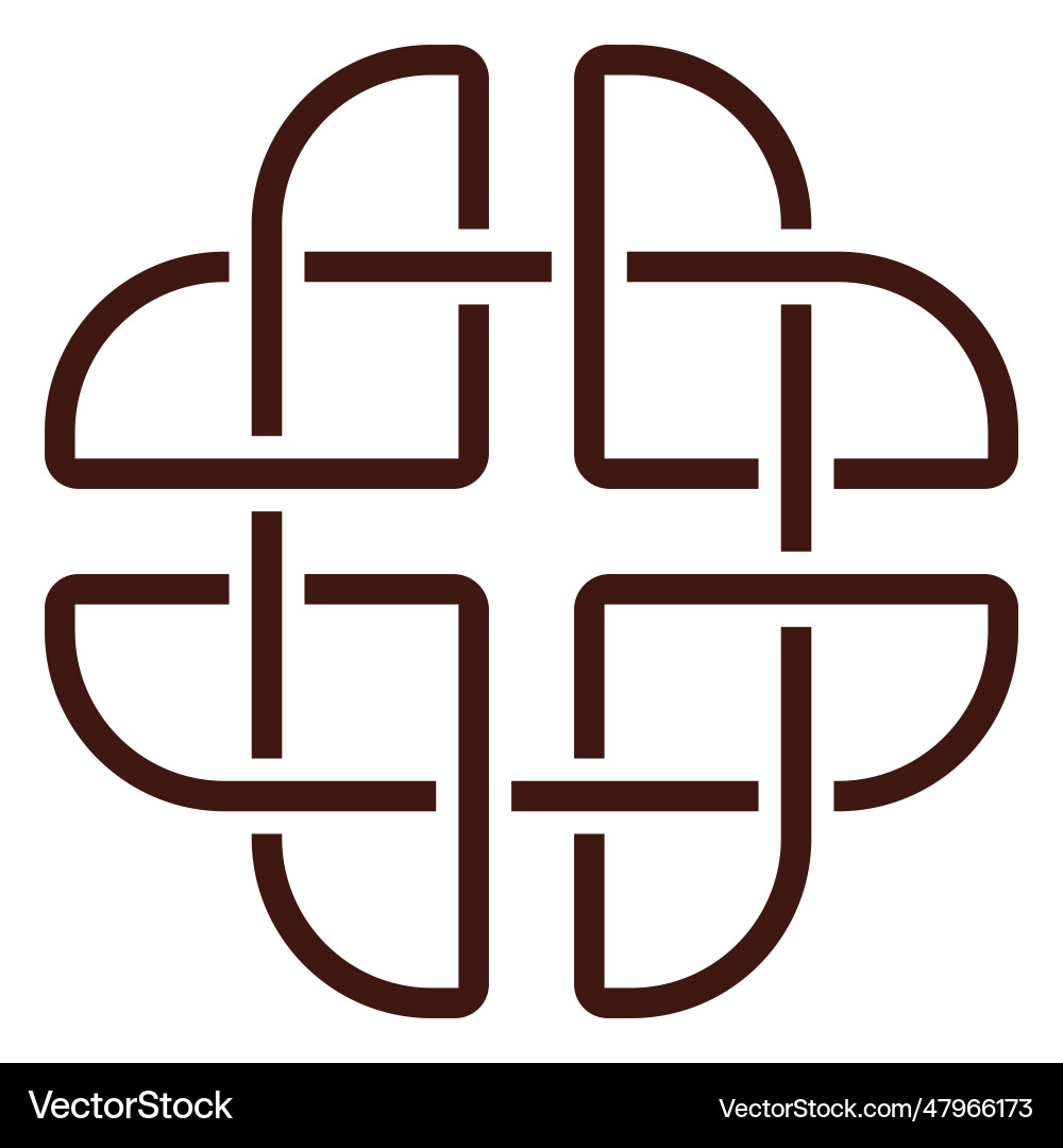 Celtic dara knot Royalty Free Vector Image - VectorStock