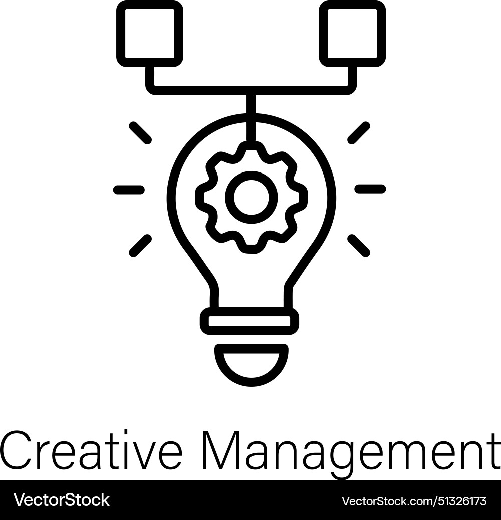 Creative management Royalty Free Vector Image - VectorStock