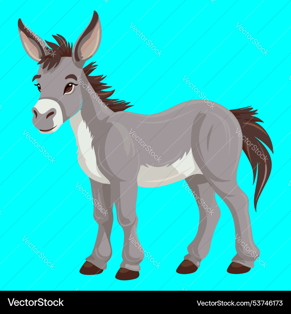 Donkey artwork Royalty Free Vector Image - VectorStock