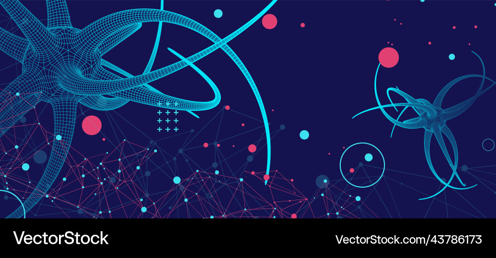 Microbiology science microscopic bacteria Vector Image