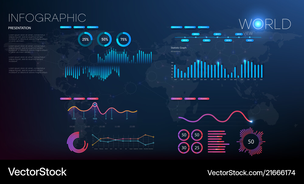 Data analysis research audit planning Royalty Free Vector