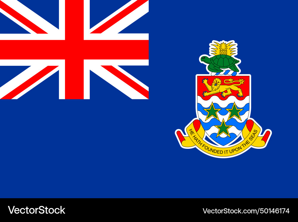Flags of the cayman islands Royalty Free Vector Image