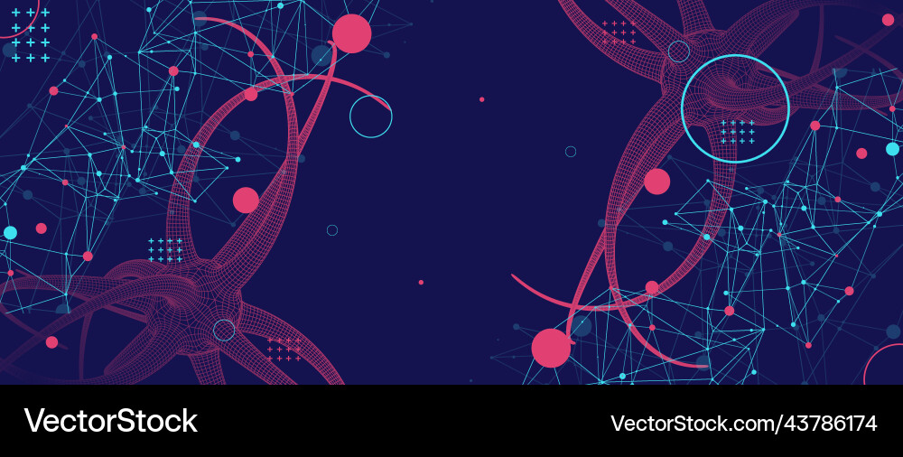 Microbiology science microscopic bacteria Vector Image