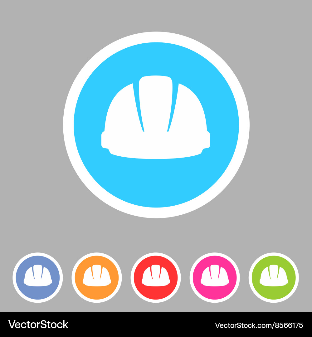 Construction Hard Hat Icon Royalty Free Vector Image