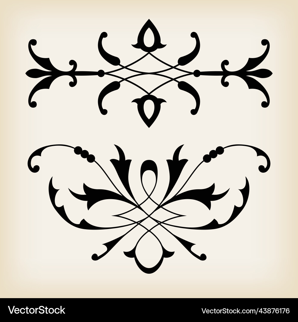 Decorative elements Royalty Free Vector Image - VectorStock