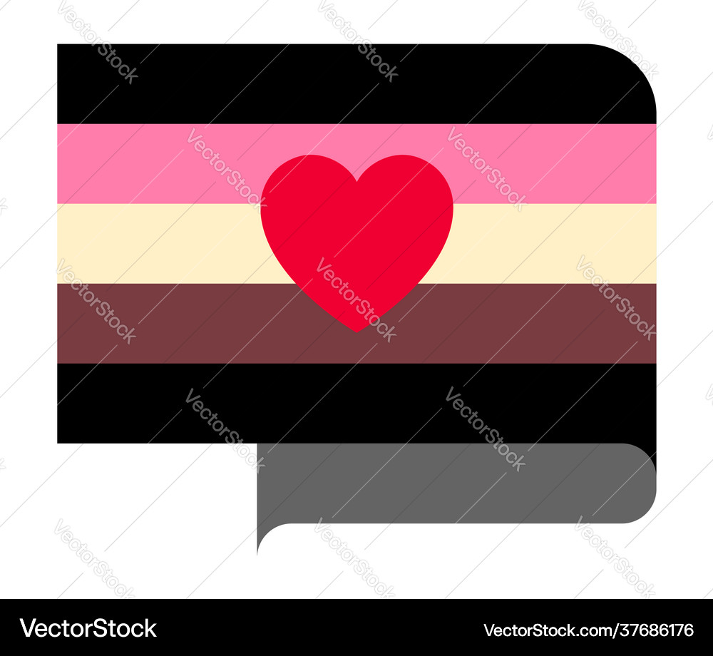 Fat Pride Flag - Body Positive Royalty Free Vector Image