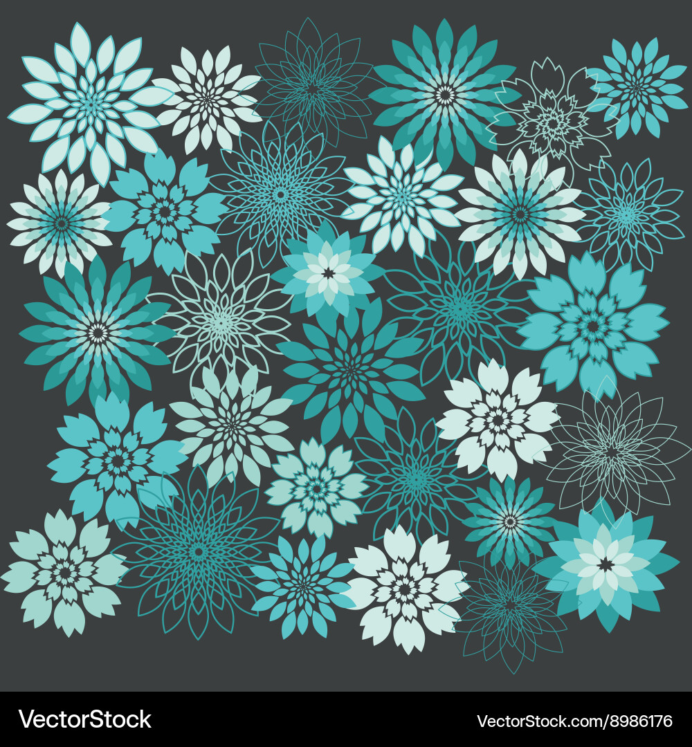 Flower background floral seamless Royalty Free Vector Image