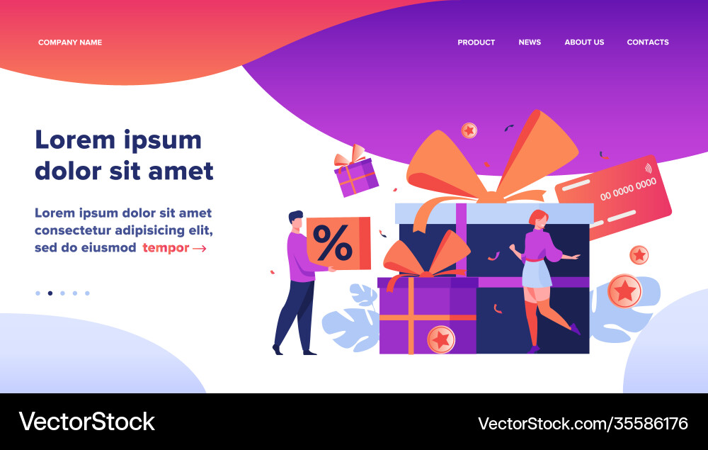 Loyalty program concept Royalty Free Vector Image