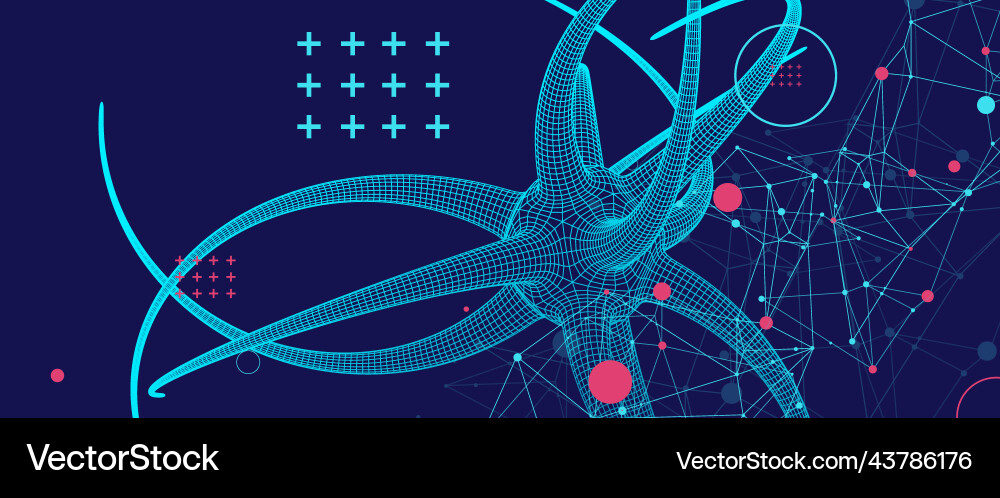 Microbiology science microscopic bacteria Vector Image