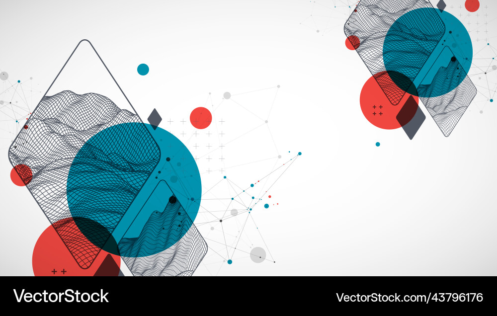Vector Science Example Modern Science Or Technology Abstract