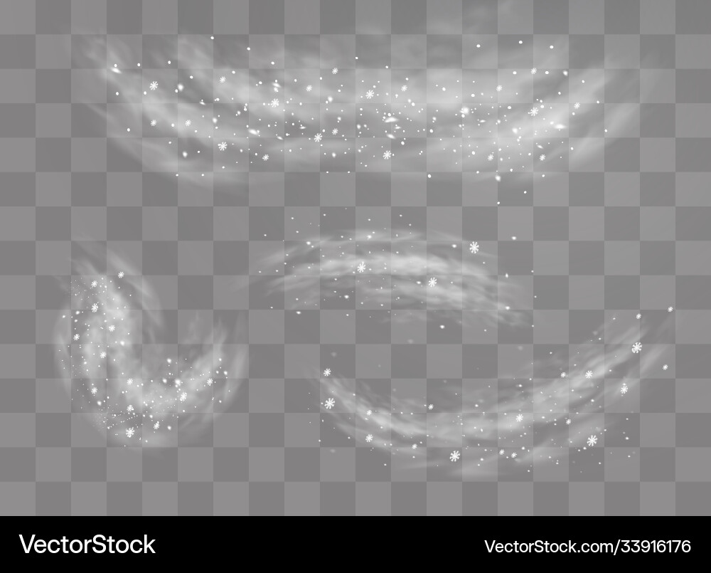 Snow and wind Royalty Free Vector Image - VectorStock