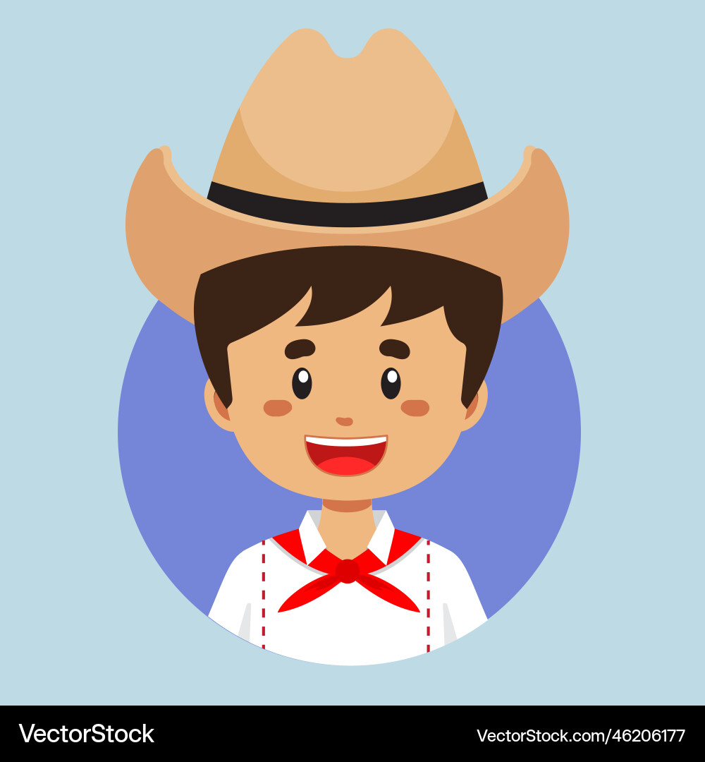 Avatar of a cuba character Royalty Free Vector Image