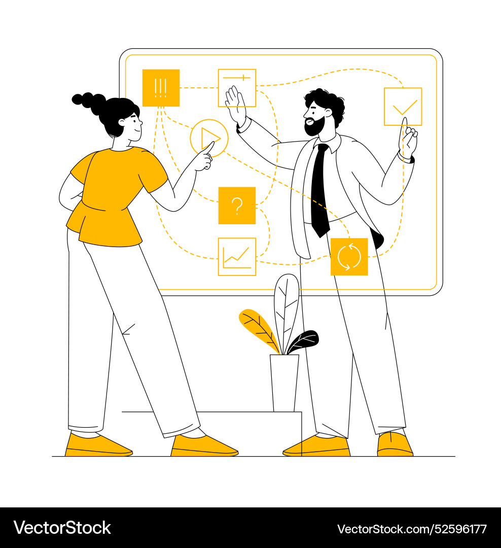 Business idea development Royalty Free Vector Image