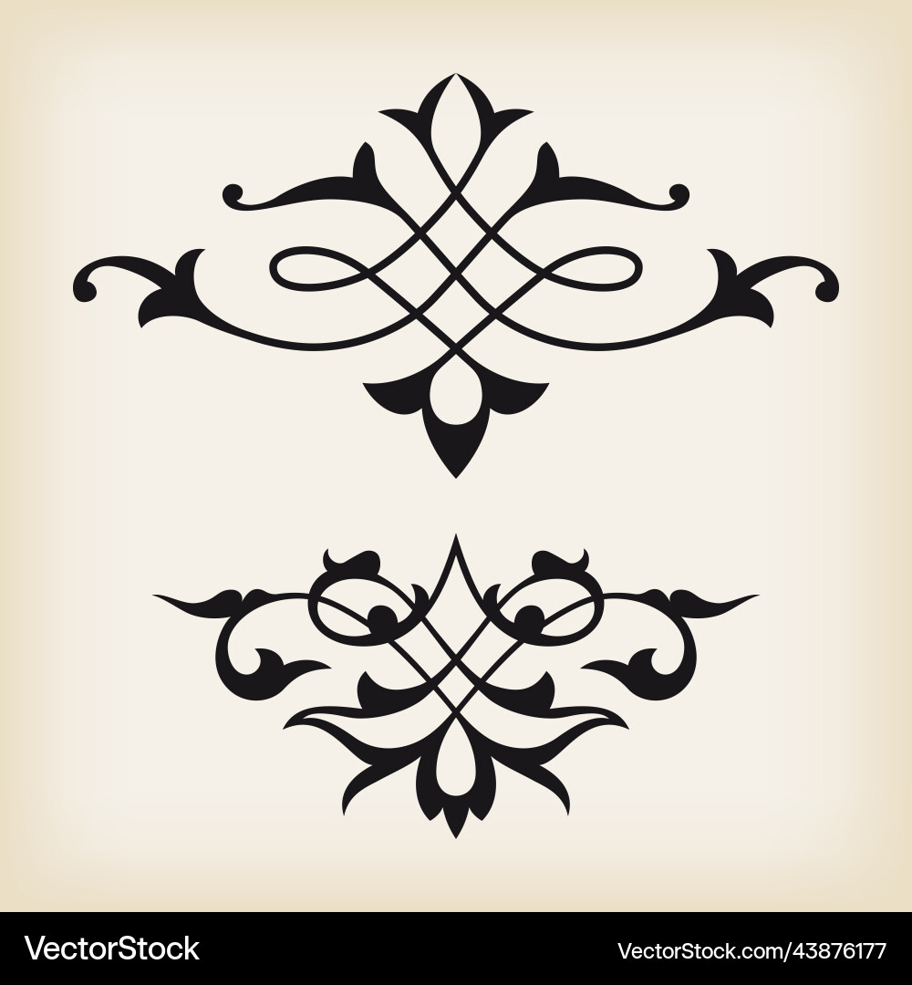 Decorative elements Royalty Free Vector Image - VectorStock