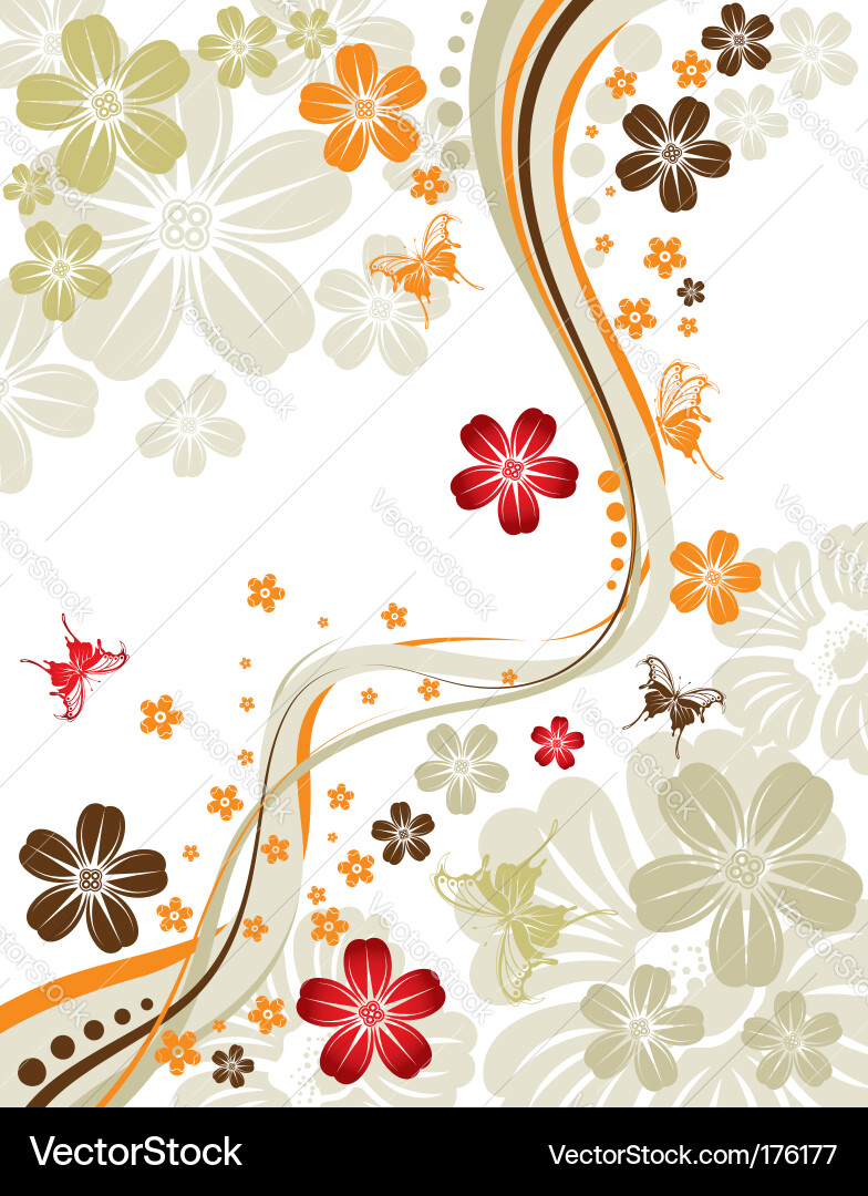 Floral background Royalty Free Vector Image - VectorStock