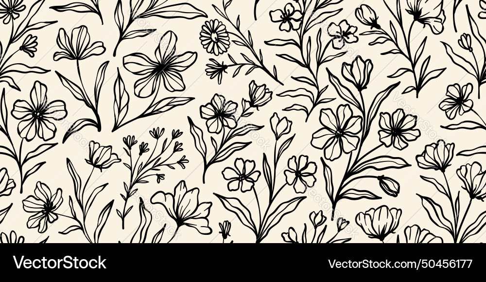 Leaves branch and hand drawn doodle scribble Vector Image