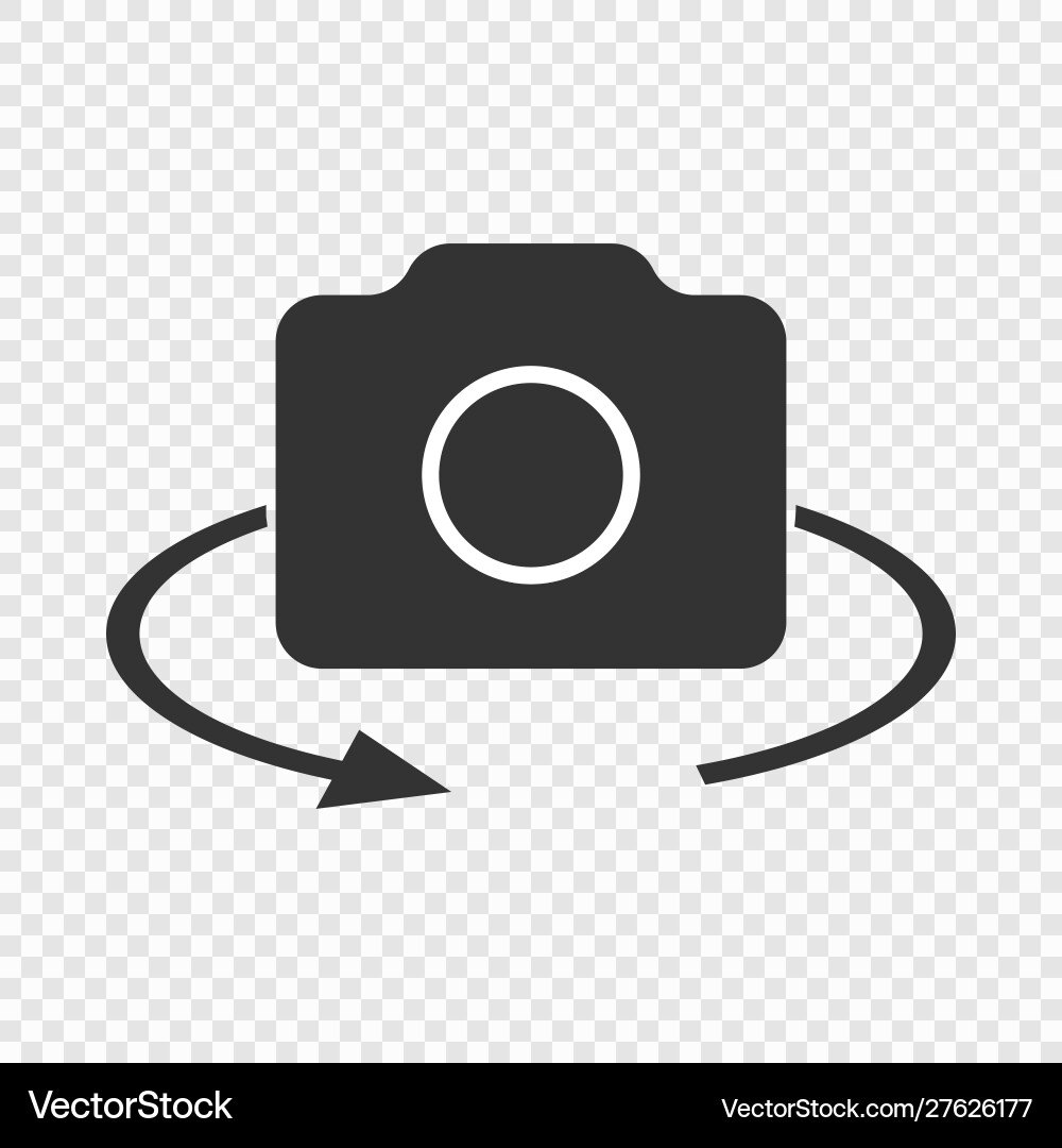 Rotate camera icon Royalty Free Vector Image - VectorStock
