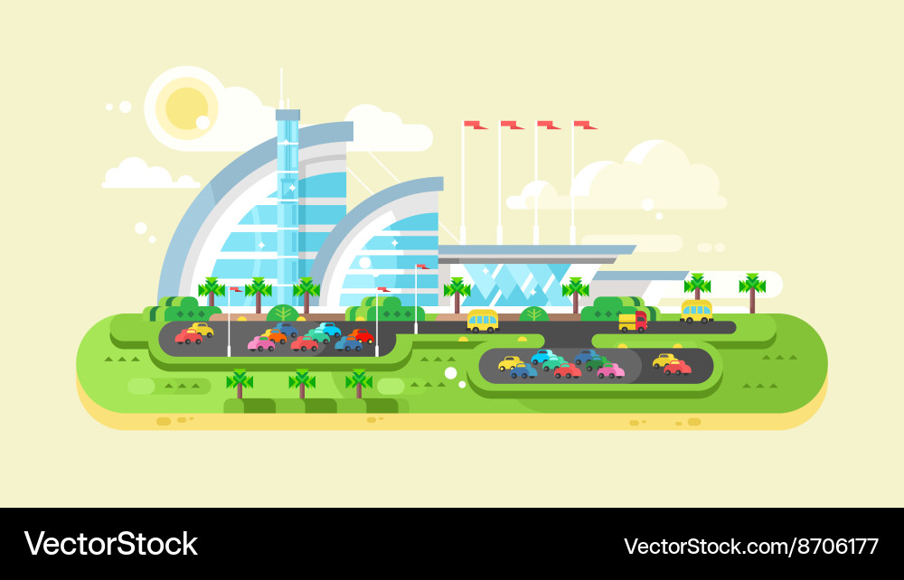 Shopping center mall Royalty Free Vector Image