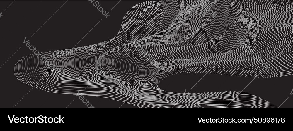 Abstract landscape background with white Vector Image