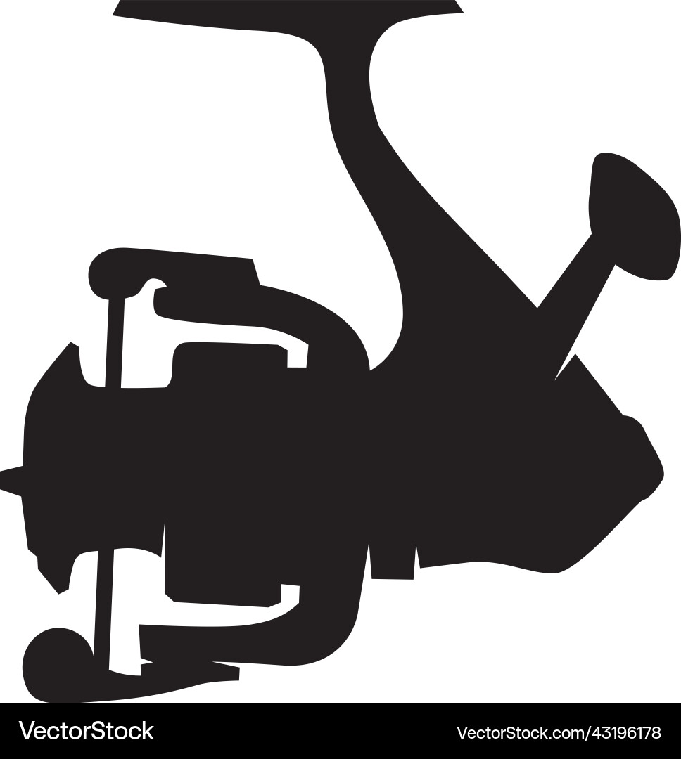 Fishing reel template Royalty Free Vector Image