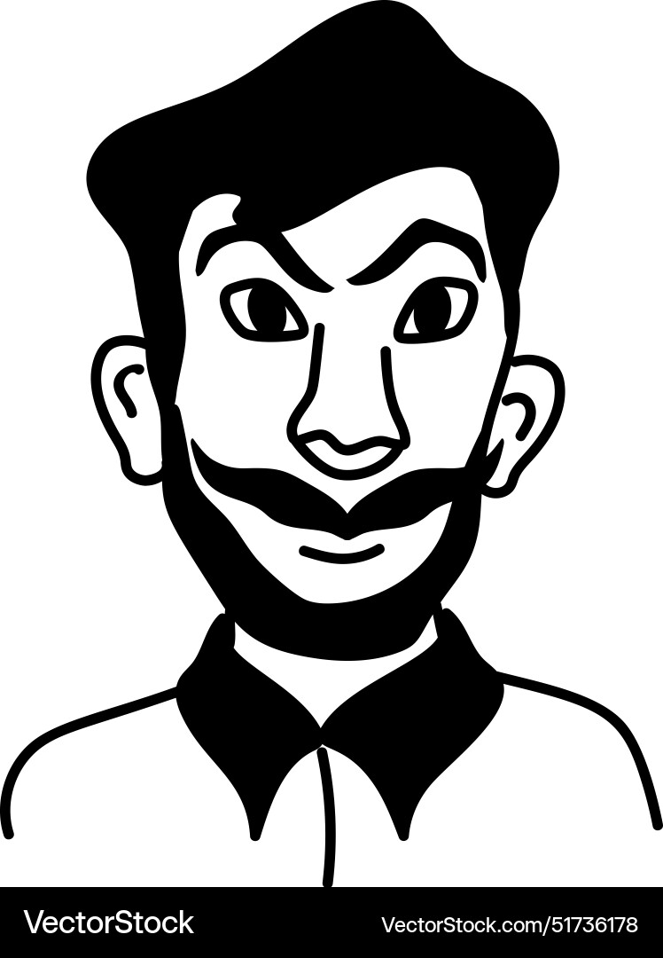 Unattractive face Royalty Free Vector Image - VectorStock