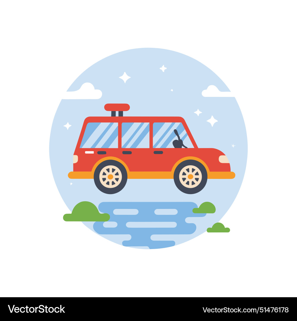 Vehicle flat style Royalty Free Vector Image - VectorStock