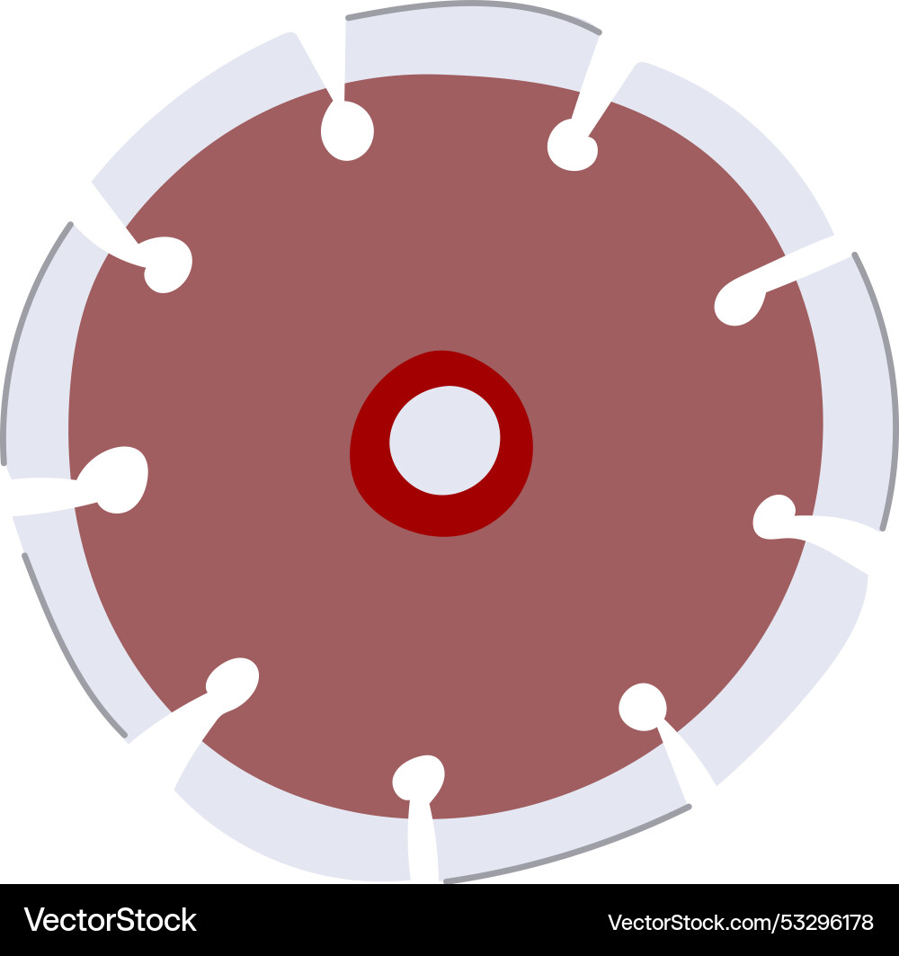 Wood circular saw blade cartoon Royalty Free Vector Image