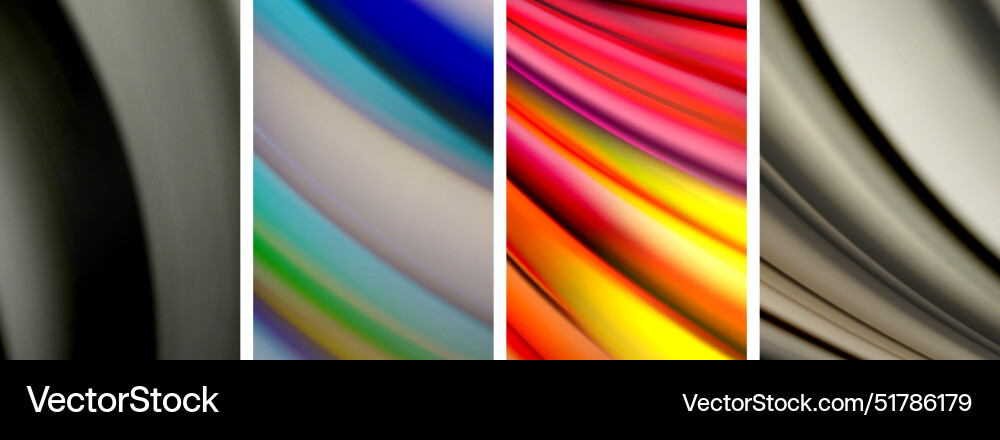 Blurred color line backgrounds Royalty Free Vector Image