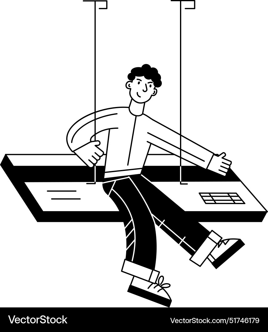 Check this linear mini of card owner Royalty Free Vector