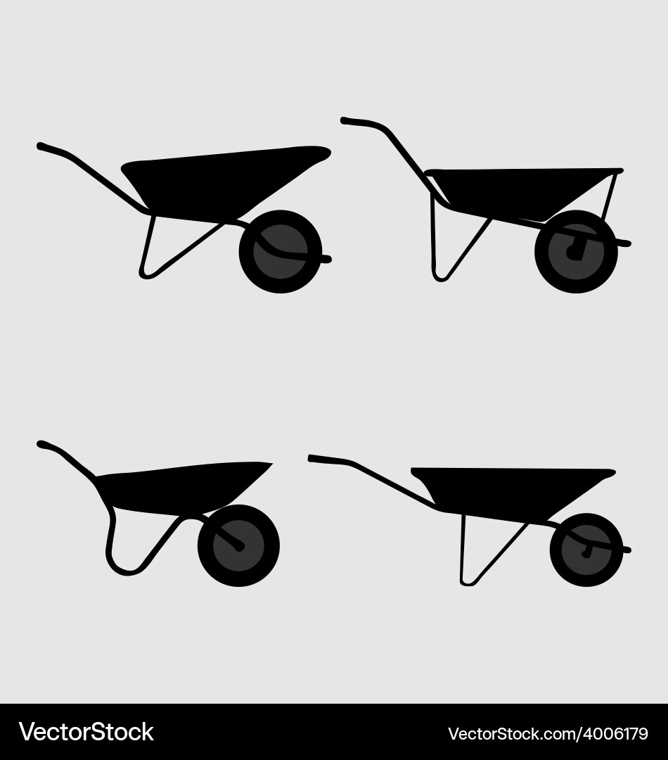 Garden wheelbarrow Royalty Free Vector Image - VectorStock