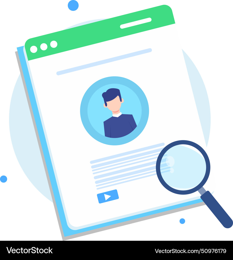 Personal info data user or profile card details Vector Image