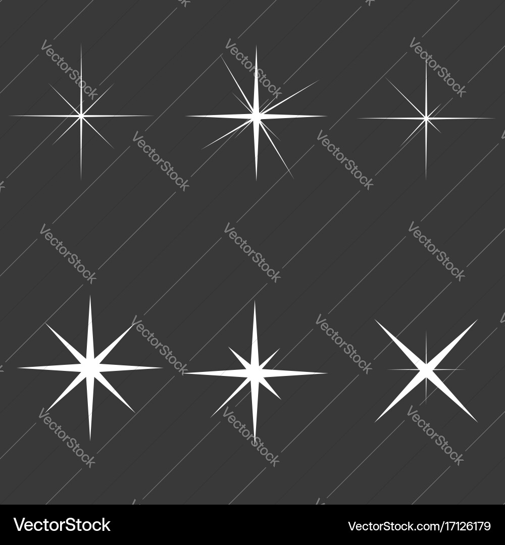 Sparkle lights Royalty Free Vector Image - VectorStock