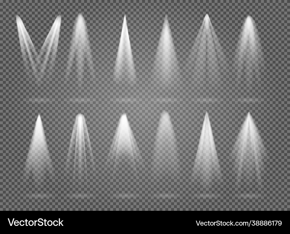Spotlight stage rays Royalty Free Vector Image