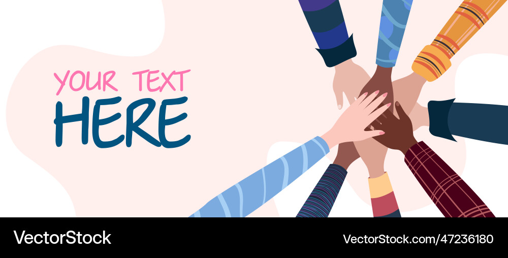 Concept of unity and teamwork Royalty Free Vector Image