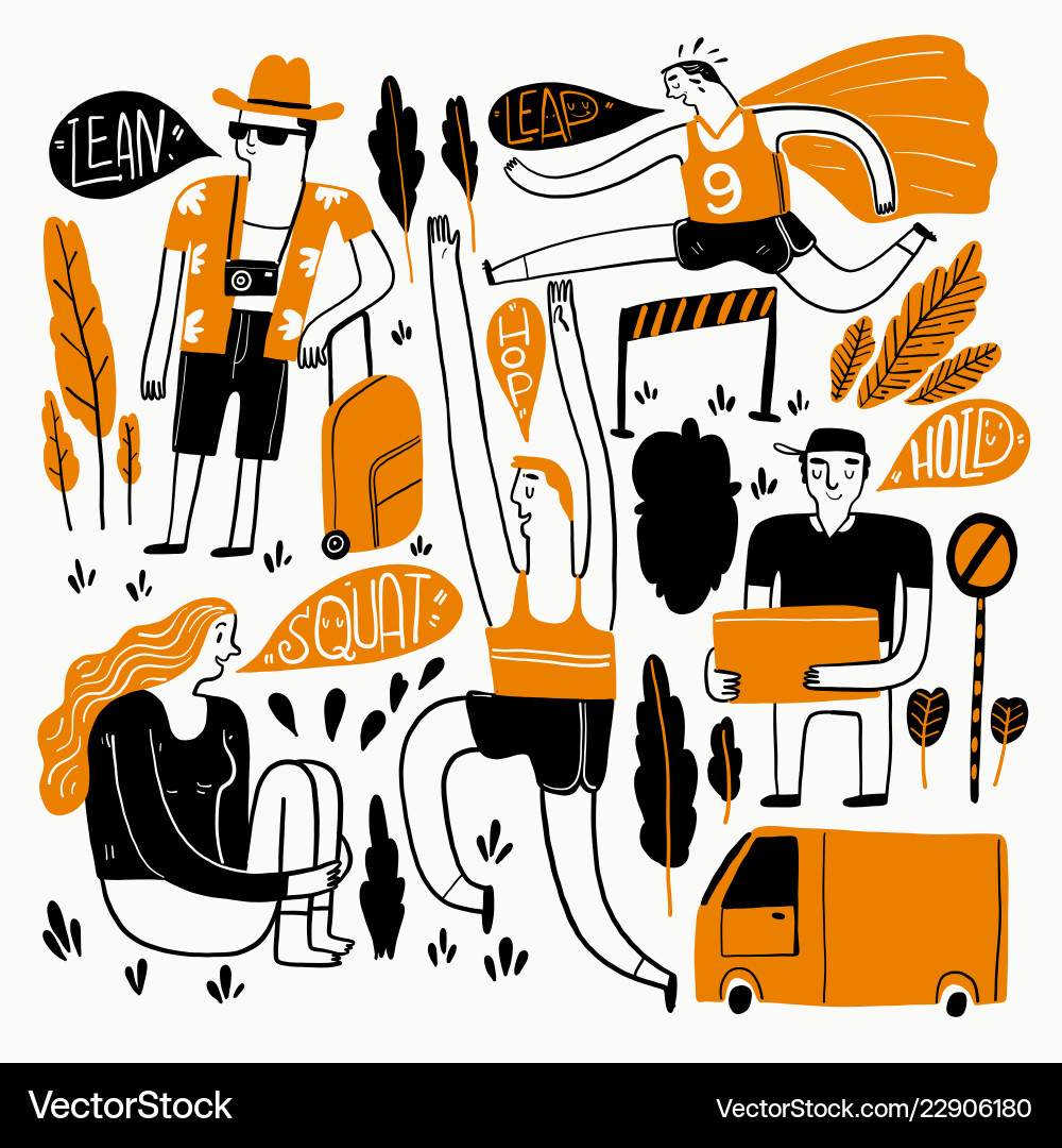 Dynamic Hand Sketch Royalty Free Vector Image - VectorStock