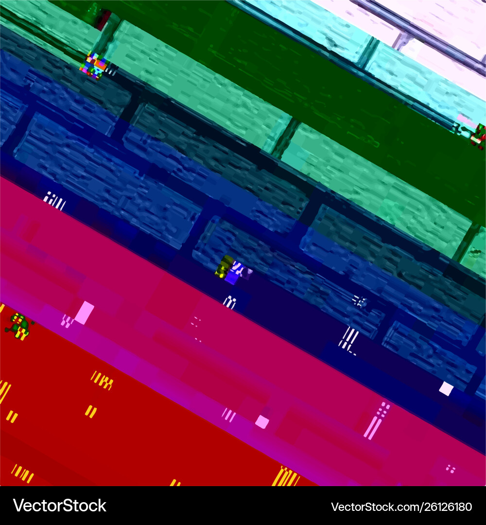 Glitched pixel background Royalty Free Vector Image