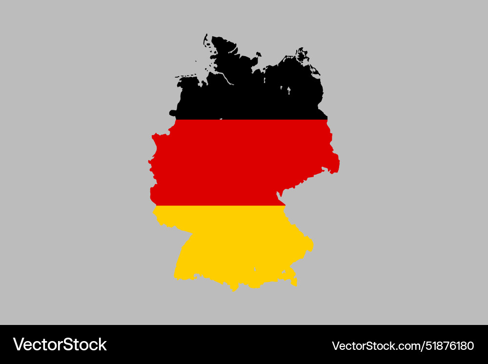 Map of the germany Royalty Free Vector Image - VectorStock