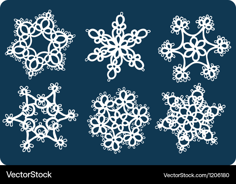 Snowflake Royalty Free Vector Image - VectorStock