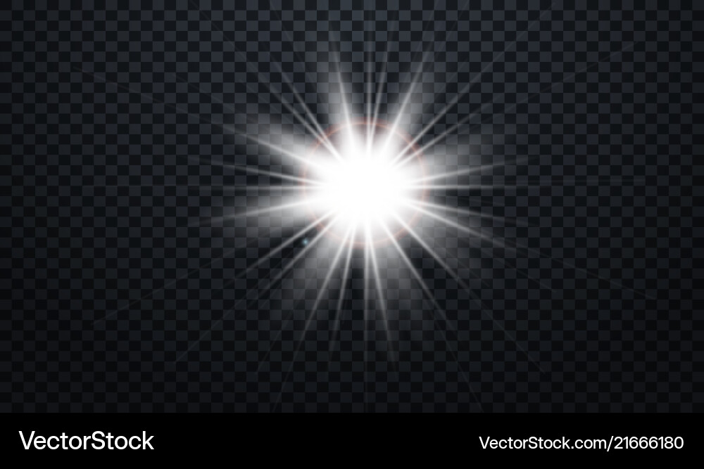 White Light Burst Explosion Royalty Free Vector Image