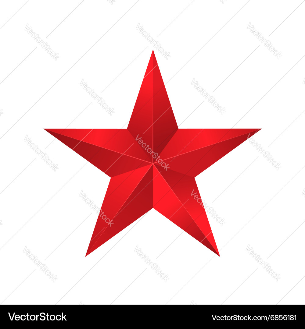 Red Star Symbol Royalty Free Vector Image - VectorStock