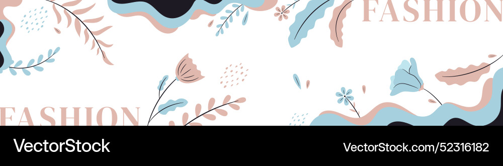 Hand drawn fashion template design Royalty Free Vector Image