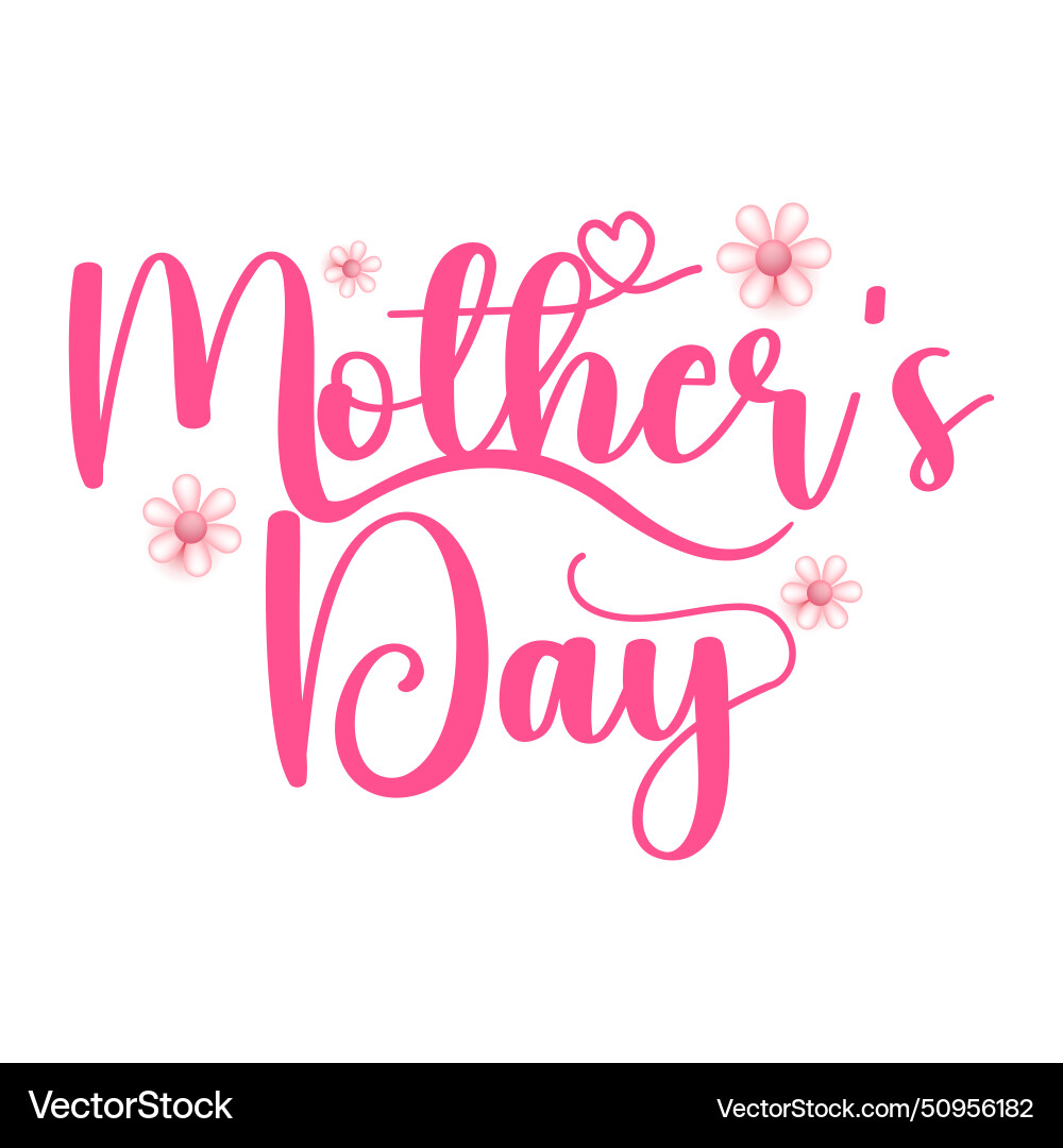 Happy mothers day typography design Royalty Free Vector